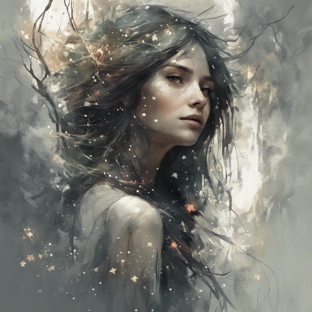 tiny pinpoint sparkles, tiny shiny stars, magic :: beautiful dryad by ...