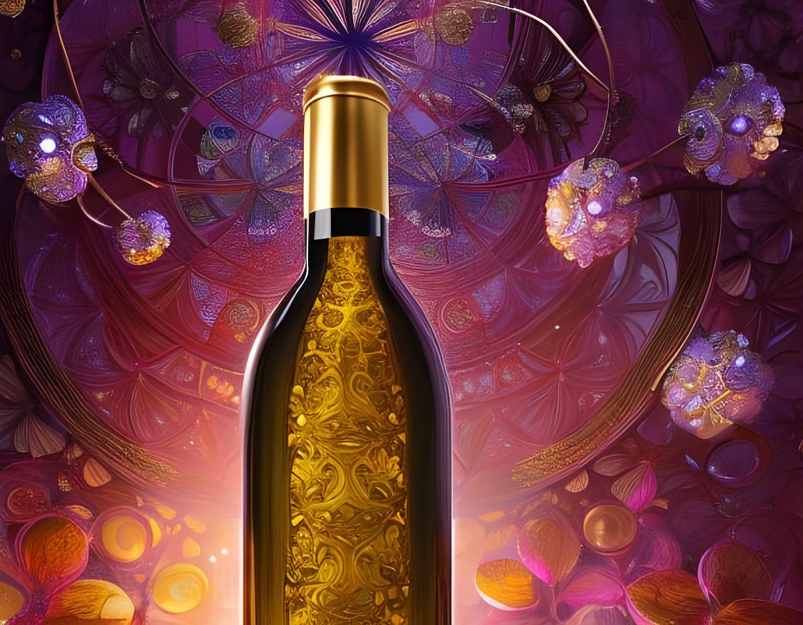 Wine bottle - AI Generated Artwork - NightCafe Creator