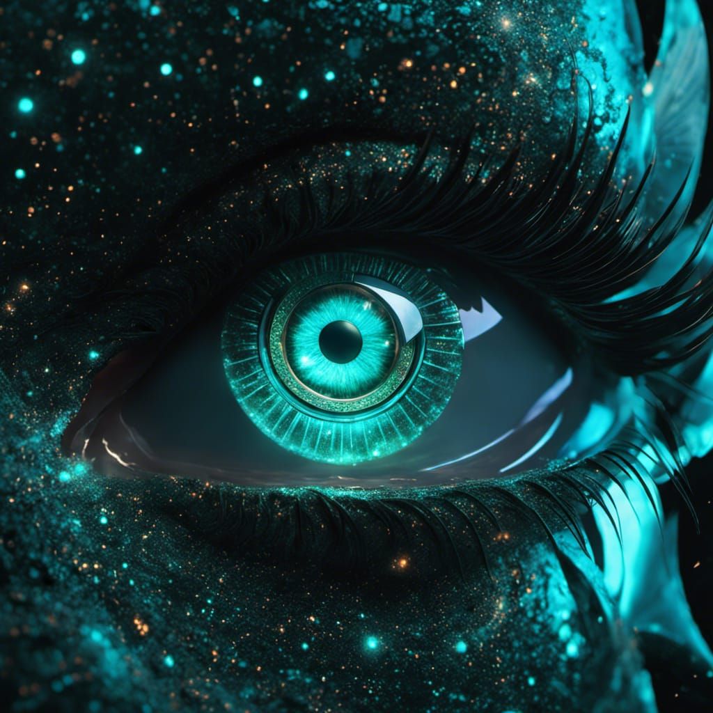 "intricate and gorgeous illuminati eye with constellation inside on ...