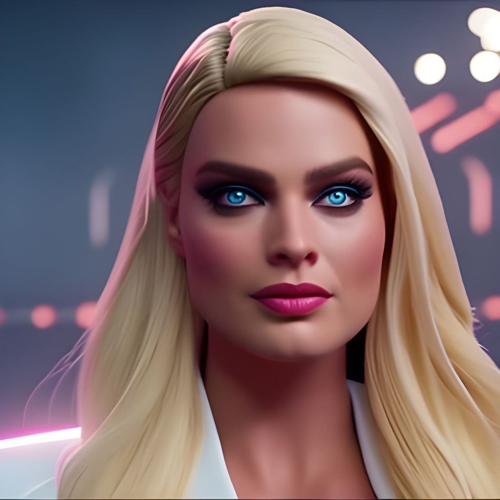 Margot Robbie as Barbie - AI Generated Artwork - NightCafe Creator