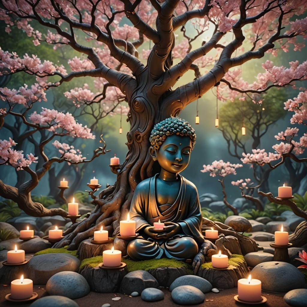 The Tranquility Tree. - AI Generated Artwork - NightCafe Creator