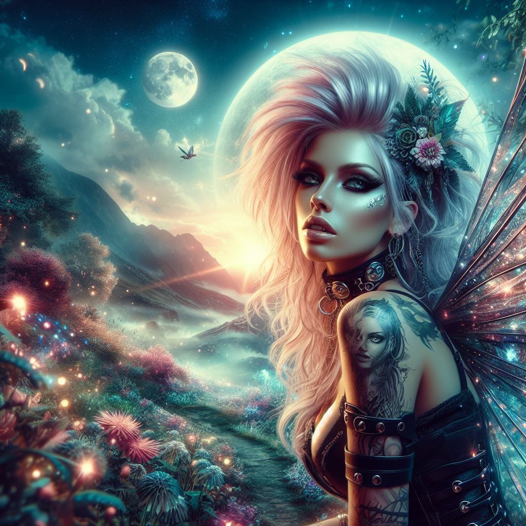 Punk Fae in the Wild - AI Generated Artwork - NightCafe Creator