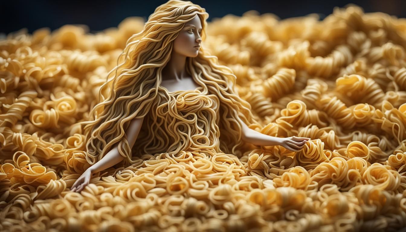 The Pasta Girl - AI Generated Artwork - NightCafe Creator