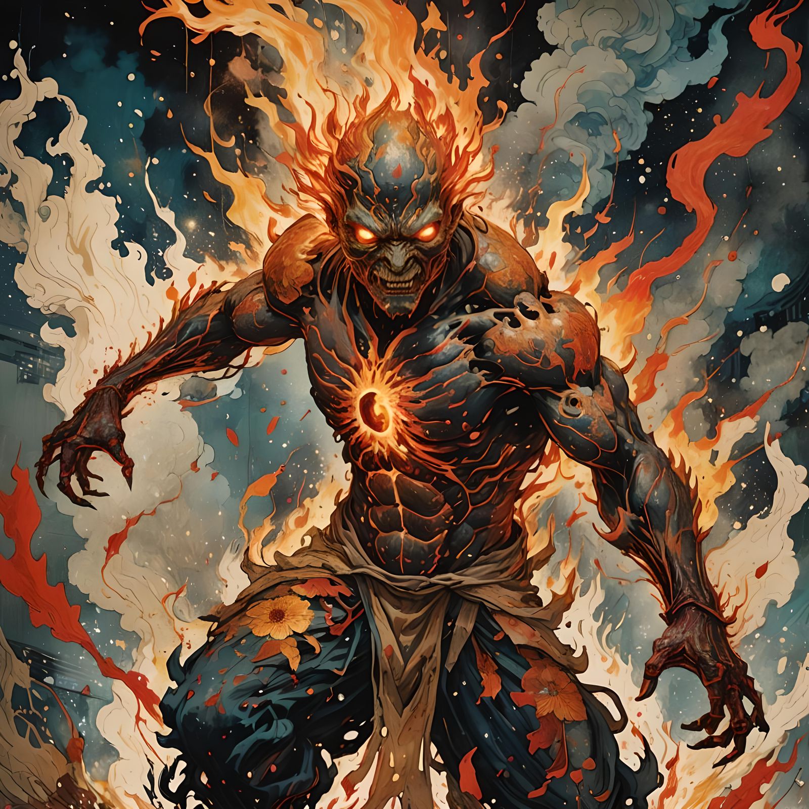 Mad fire - AI Generated Artwork - NightCafe Creator