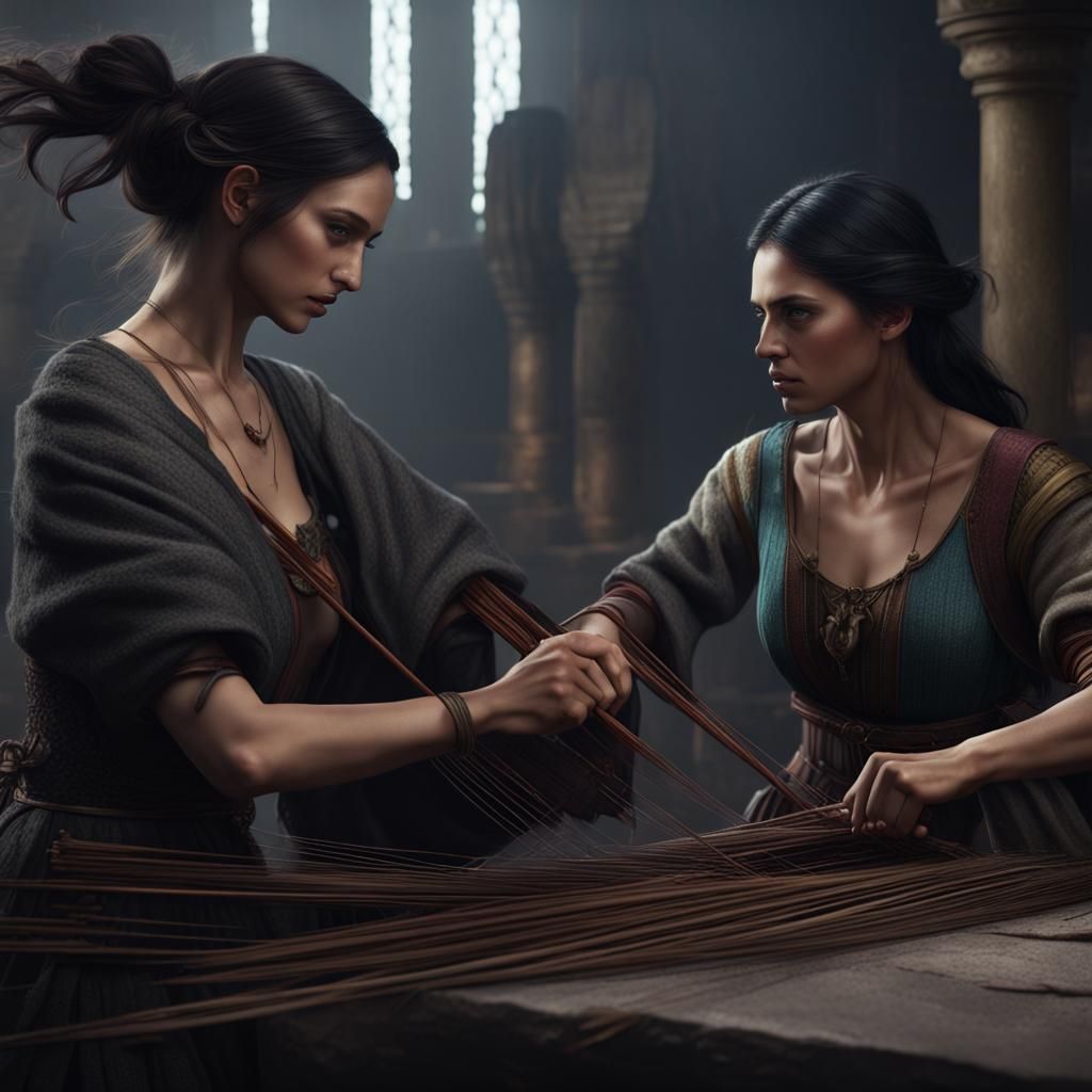 The Mysterious Ways of the Fates - AI Generated Artwork - NightCafe Creator