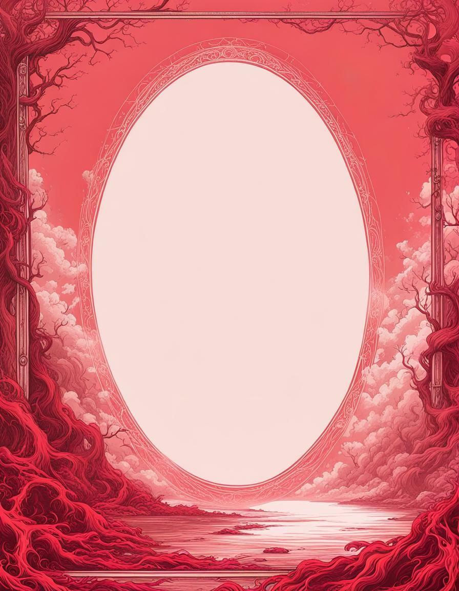 Fantasy Book Cover/Page Art /Scarlet Wilderness - AI Generated Artwork ...