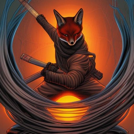 FOX NINJA - AI Generated Artwork - NightCafe Creator