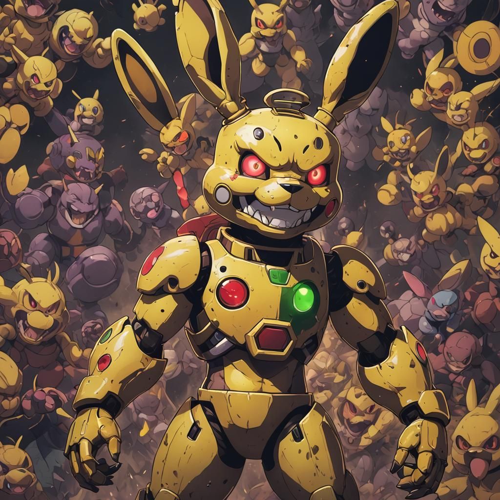Springbonnie pokémon - AI Generated Artwork - NightCafe Creator
