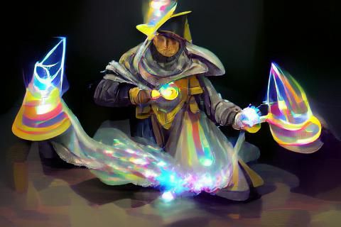 Light Wizard - AI Generated Artwork - NightCafe Creator