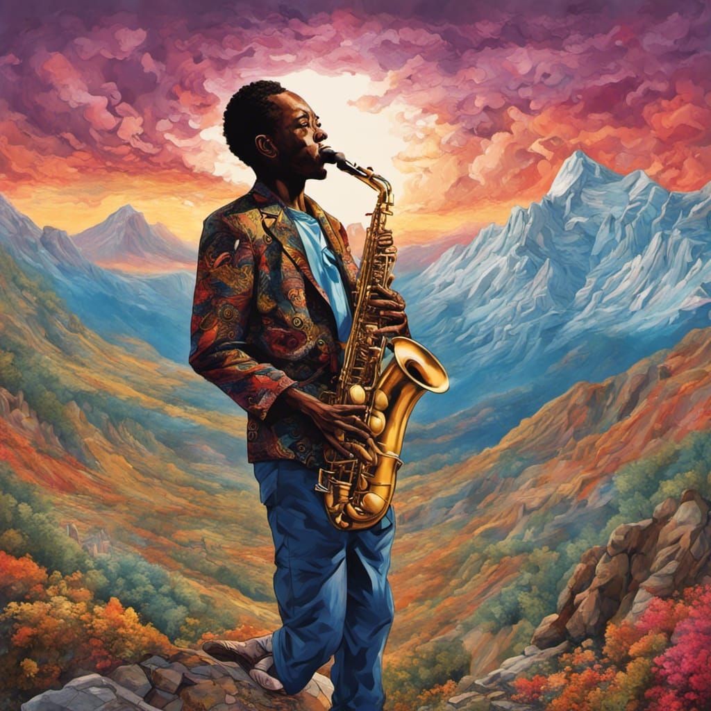 saxophone - AI Generated Artwork - NightCafe Creator