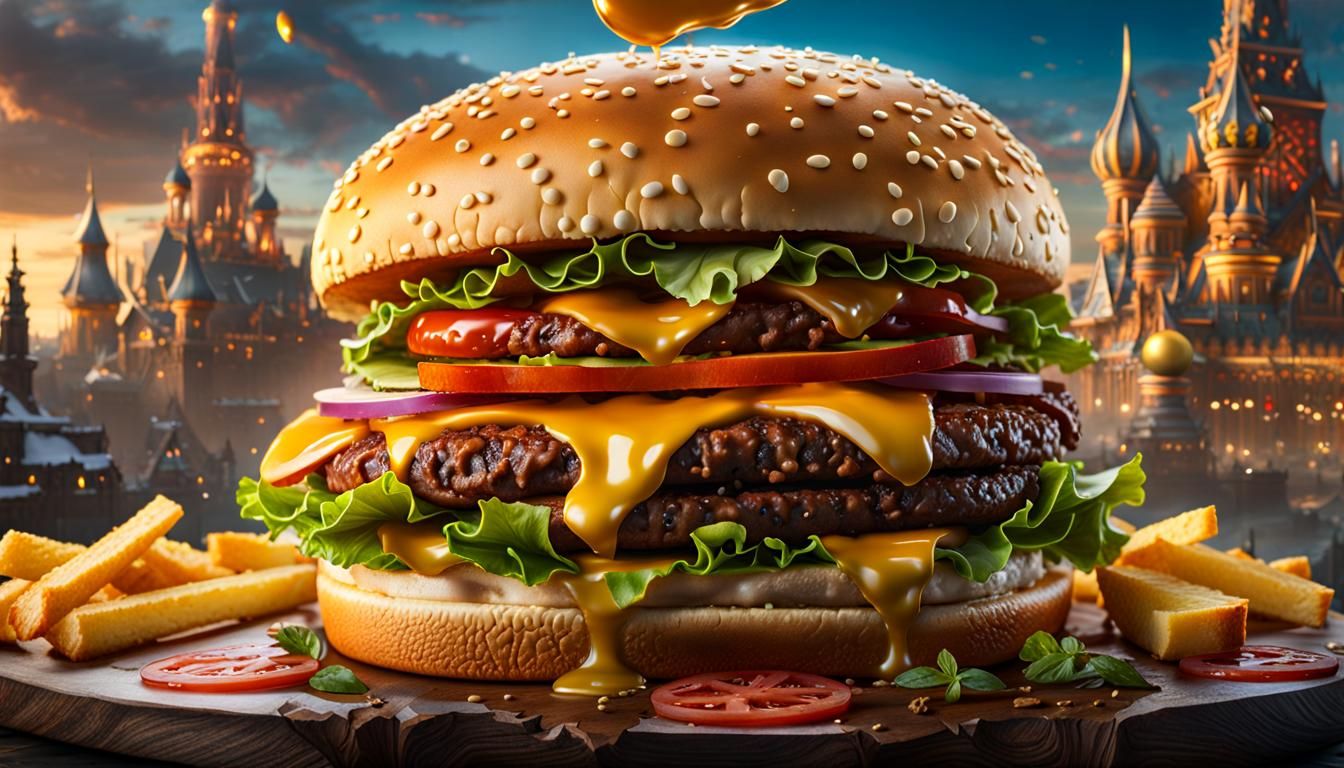 Burger - AI Generated Artwork - NightCafe Creator