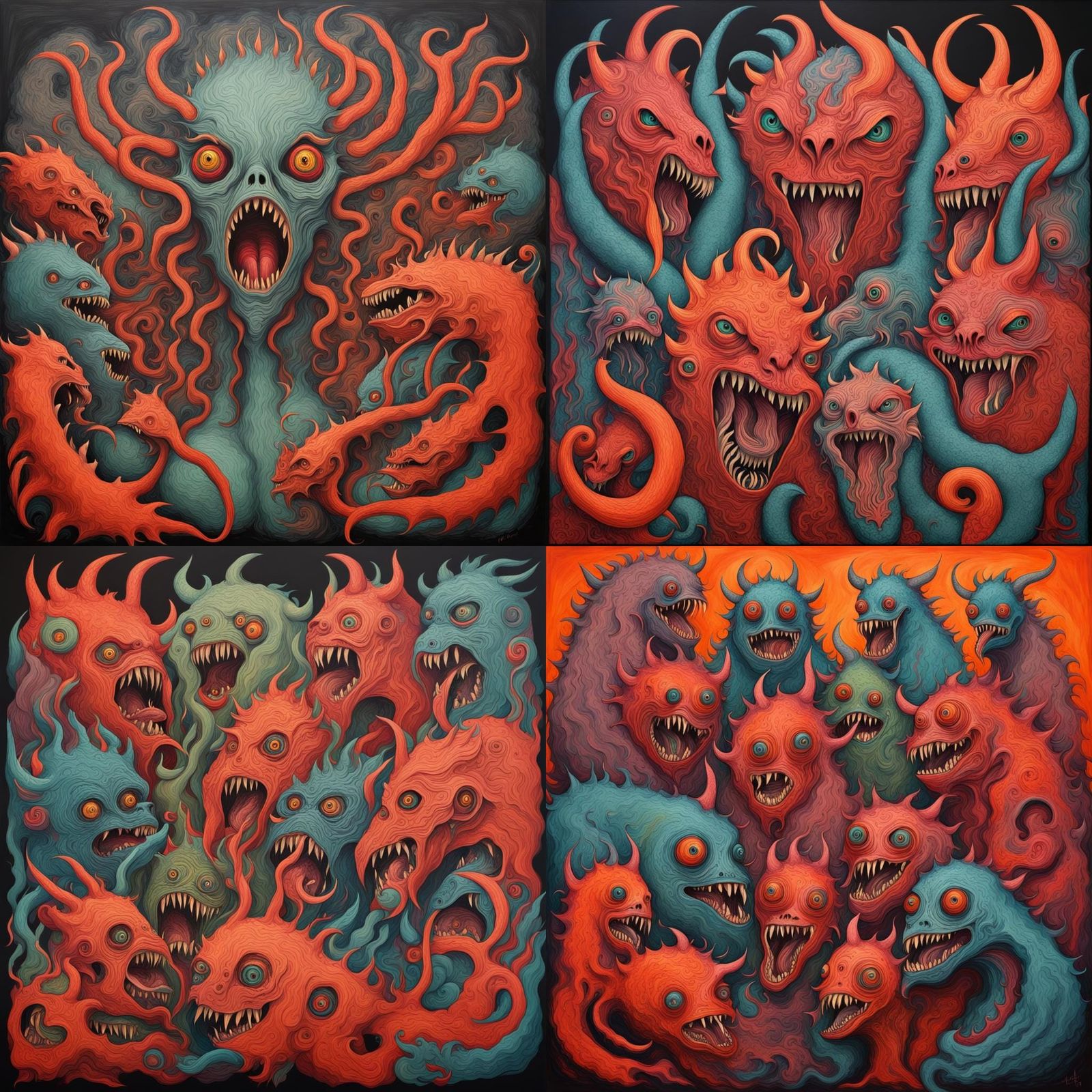 mother of eight voracious monsters - AI Generated Artwork - NightCafe ...