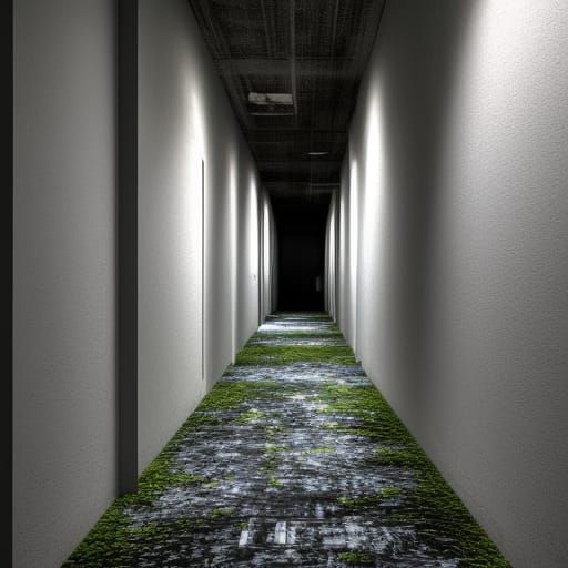 Lab hallway. - AI Generated Artwork - NightCafe Creator