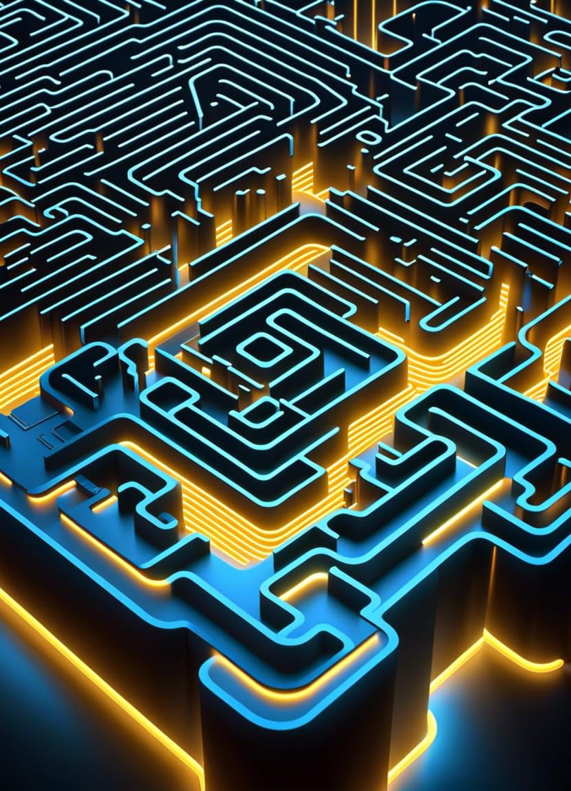 Strange Teck-Mazes! - AI Generated Artwork - NightCafe Creator