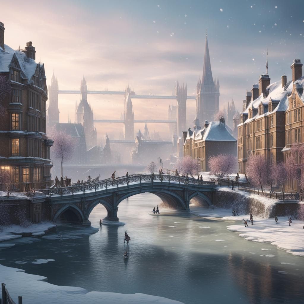 River Thames, London, 2073 - AI Generated Artwork - NightCafe Creator