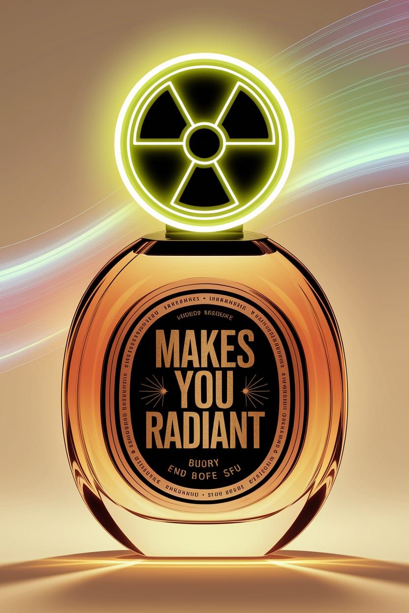 Radiant Perfume - Glowing Vintage Radioactivity Bottle in Am...