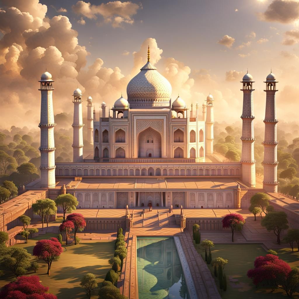 Taj Mahal - AI Generated Artwork - NightCafe Creator