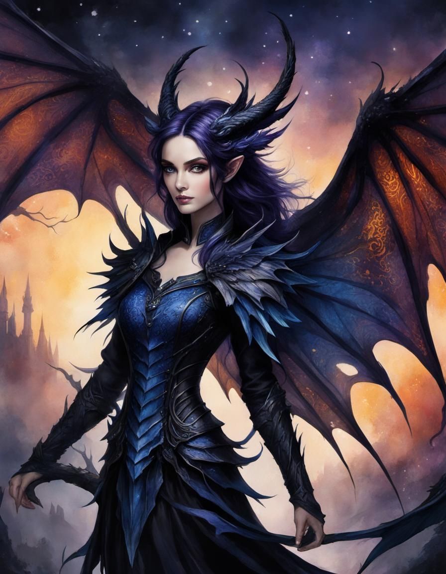 Dark Fae - AI Generated Artwork - NightCafe Creator