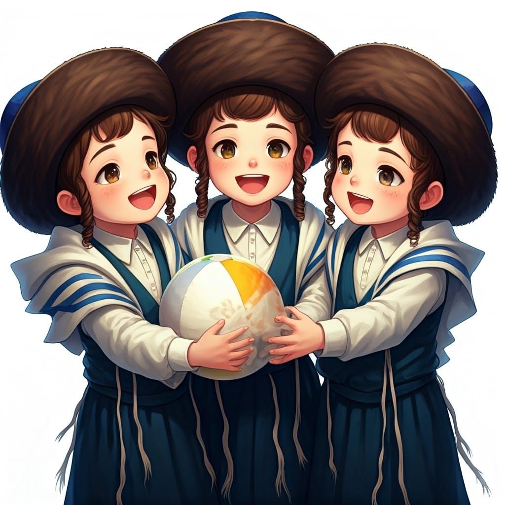Haredi Children Playfully Interact with Piyyut in ... - AI Art