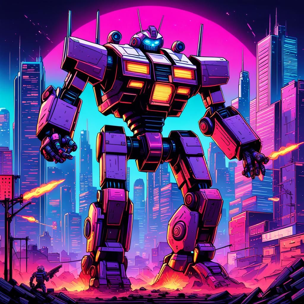 Beep boop bloomp PEW PEW PEW - AI Generated Artwork - NightCafe Creator