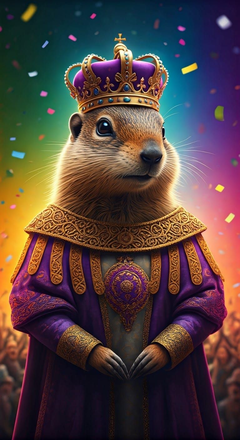 Success - Royal Gopher in Vibrant Parade Attire