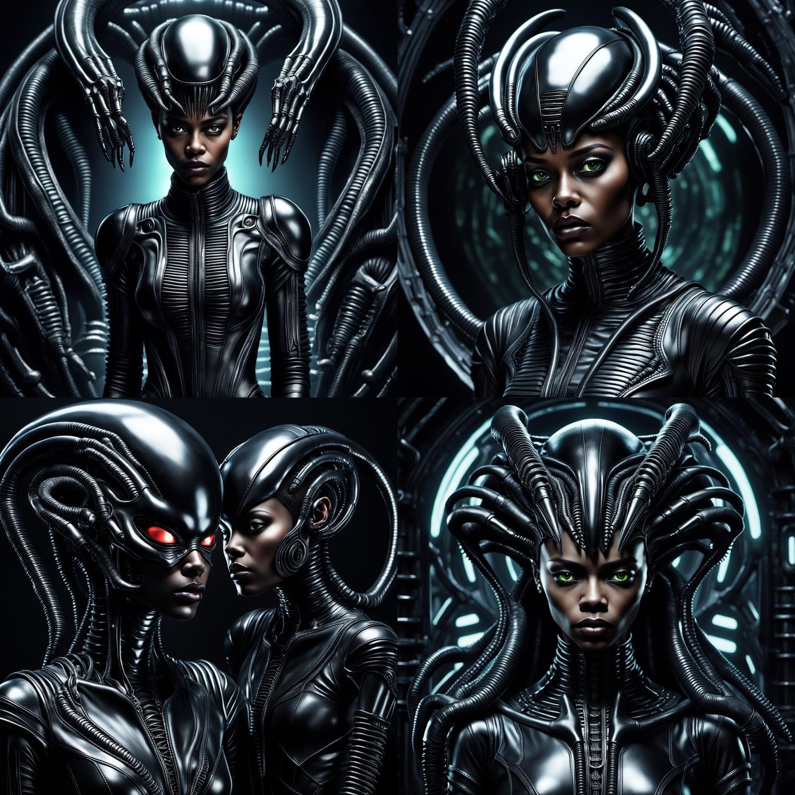 Alien + Human = Queen_001 - AI Generated Artwork - NightCafe Creator