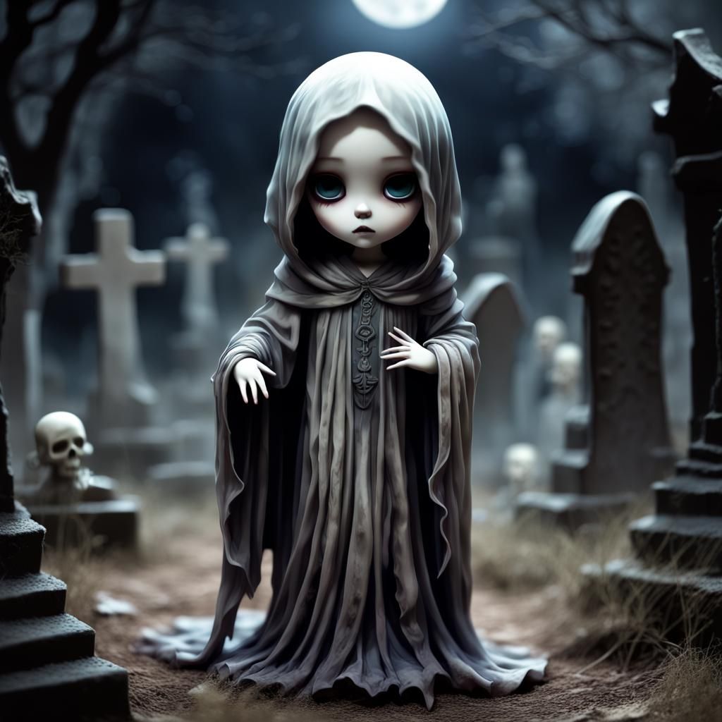 chibi ghost - AI Generated Artwork - NightCafe Creator