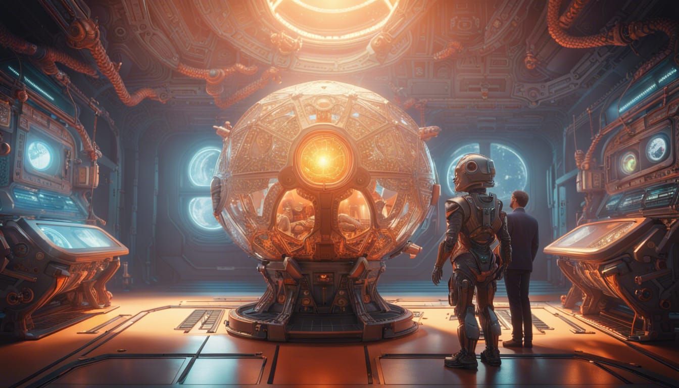 Scientific Experiment of human and robot creating alien life - AI ...