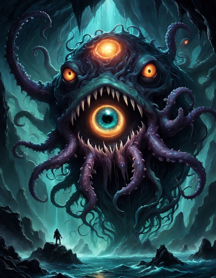 Classic Dungeons and Dragons Monster, "Beholder". The Beholder is a ...