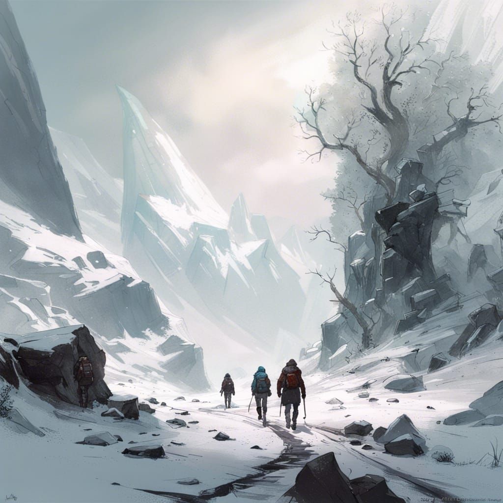 Ice Path - AI Generated Artwork - NightCafe Creator