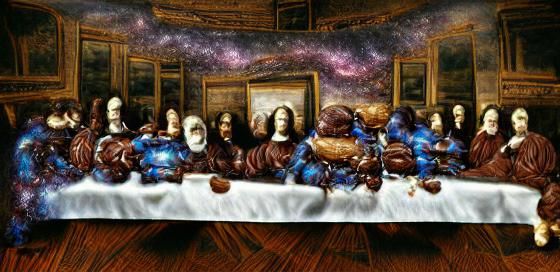 Aliens Last Supper - AI Generated Artwork - NightCafe Creator