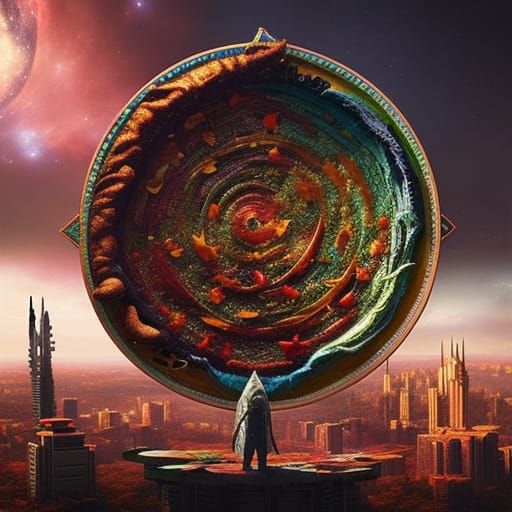 cosmic 🍕 🍕 🍕 Insanely detailed Cinematic realism photography, spacecore ...