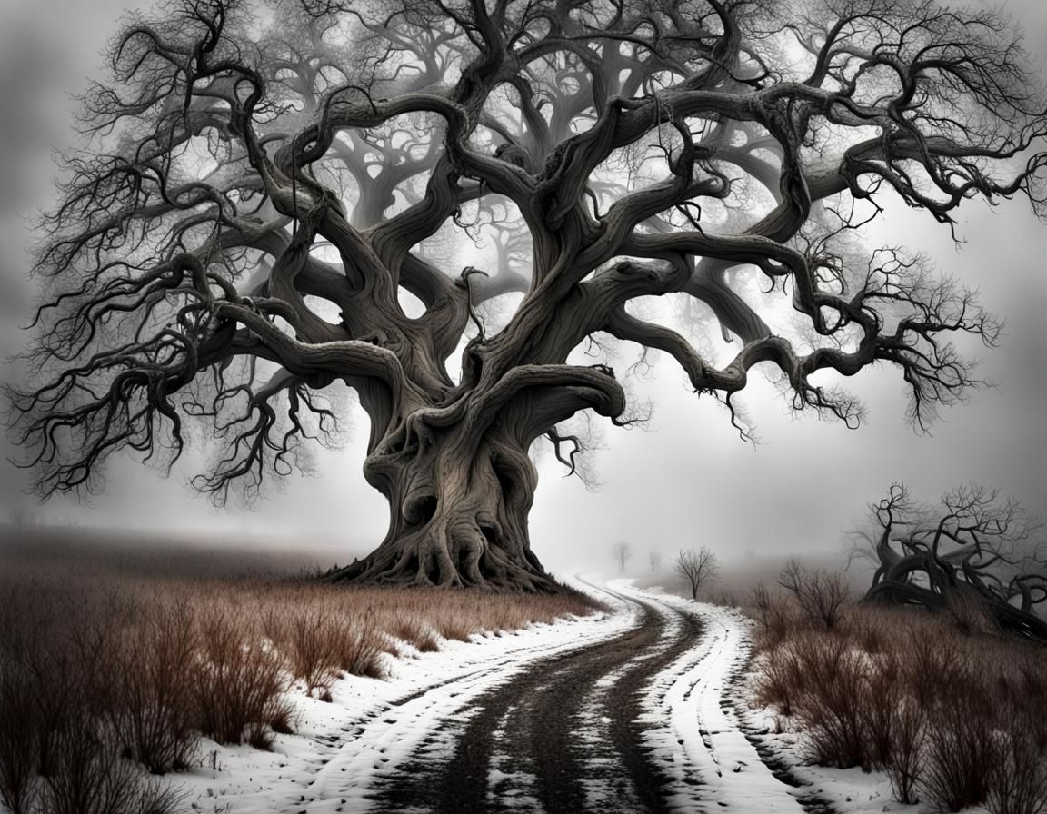 The old tree - AI Generated Artwork - NightCafe Creator