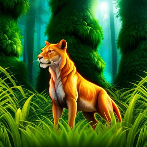 alert lioness - AI Generated Artwork - NightCafe Creator