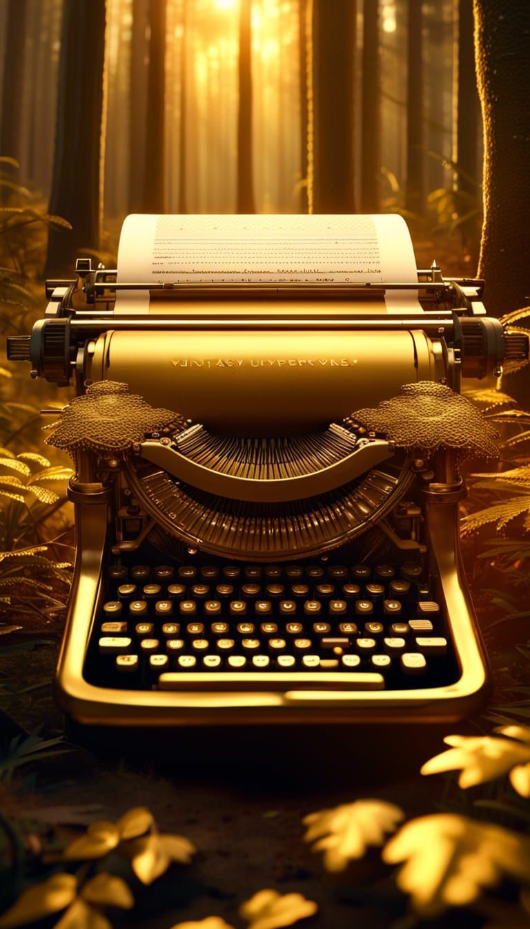 Fantasy typewriter - AI Generated Artwork - NightCafe Creator