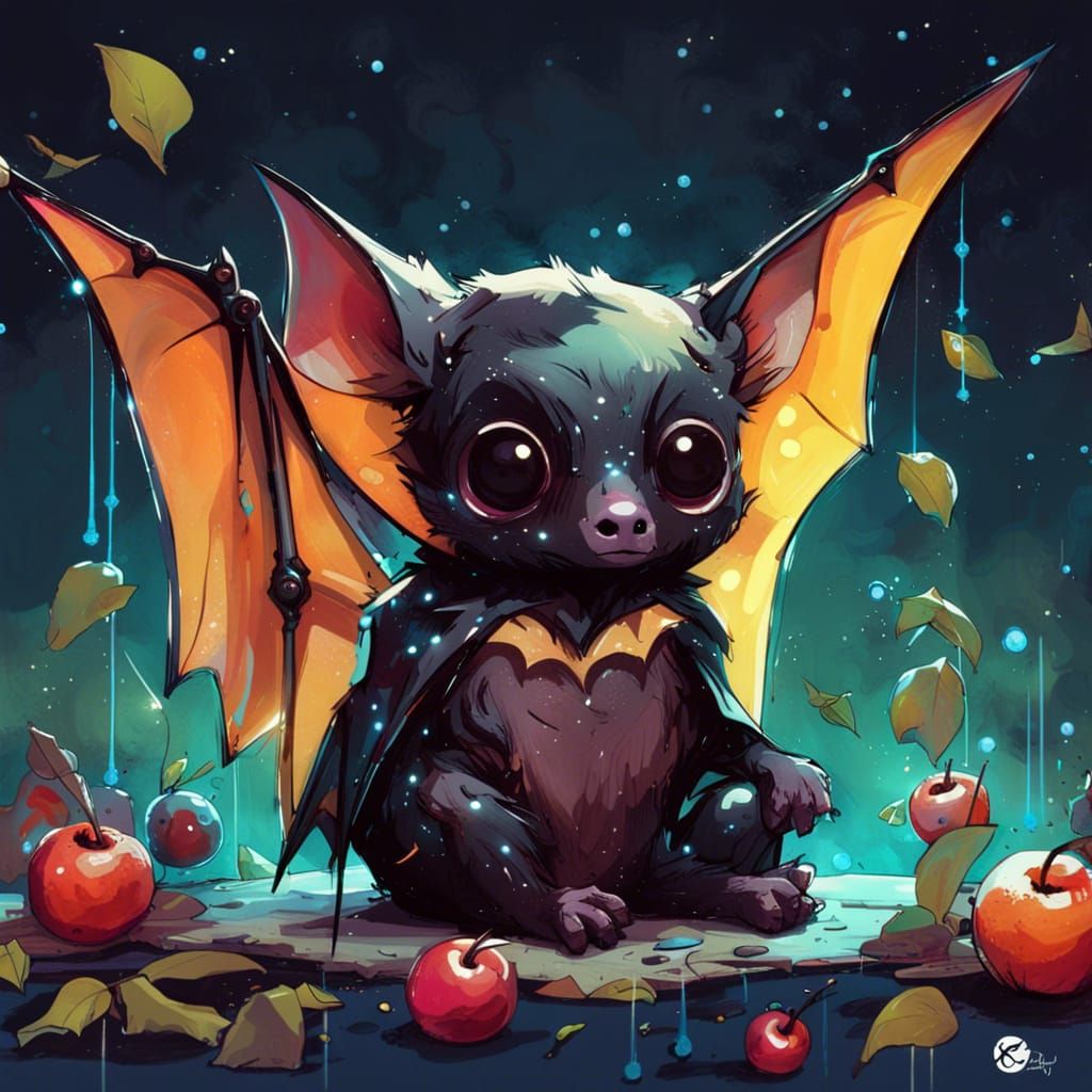Lil fruit bat! - AI Generated Artwork - NightCafe Creator