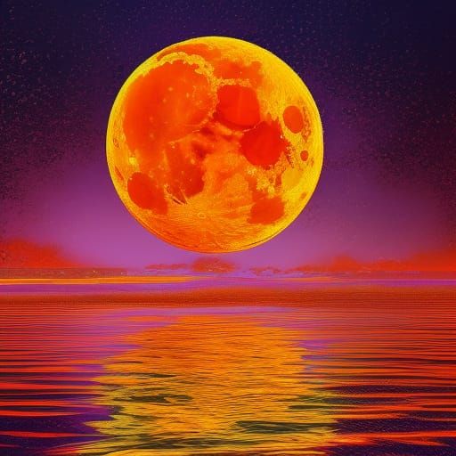 Moon - AI Generated Artwork - NightCafe Creator