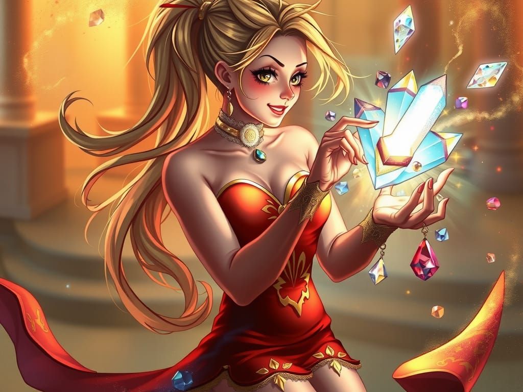 Joyful Sorceress II - AI Generated Artwork - NightCafe Creator