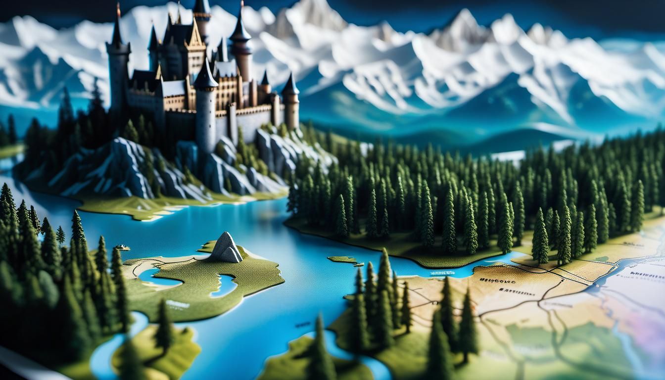 3D Map - AI Generated Artwork - NightCafe Creator