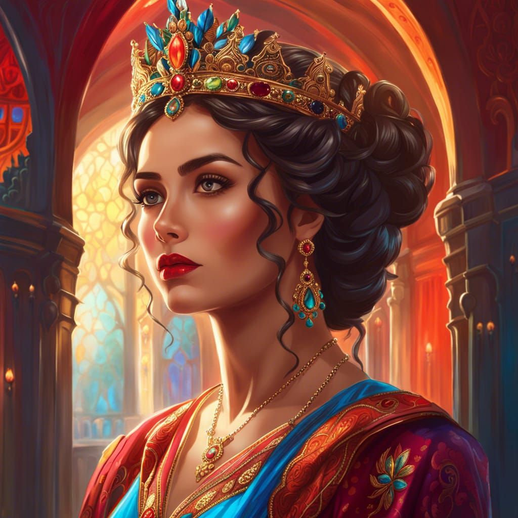 Persian Queen - AI Generated Artwork - NightCafe Creator