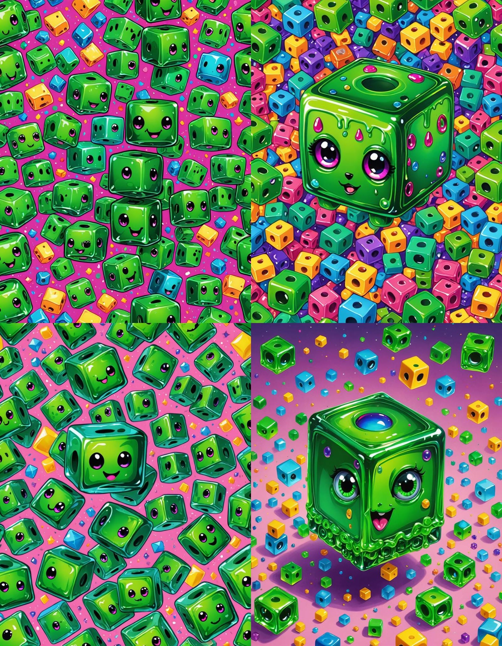 Candy Slime Block - AI Generated Artwork - NightCafe Creator