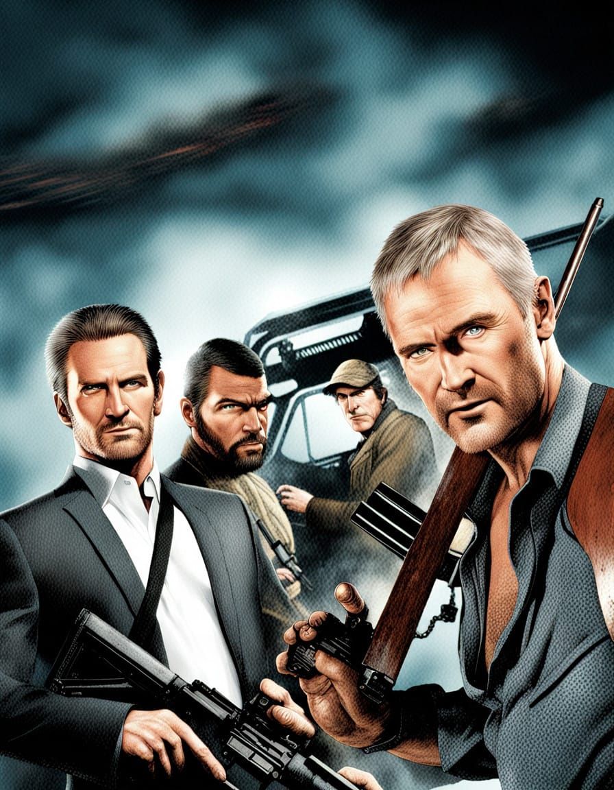 Ex-Special Forces Heroes Stand Ready in Gritty Cit... - AI Art