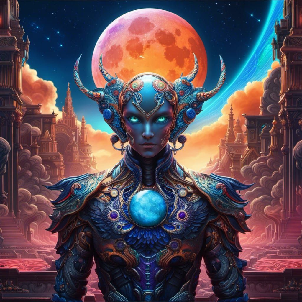 king moon deity - AI Generated Artwork - NightCafe Creator