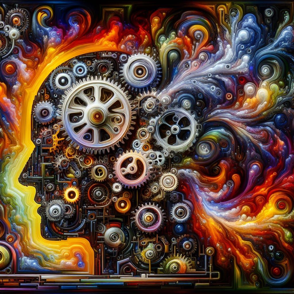 Psychosis machine - AI Generated Artwork - NightCafe Creator
