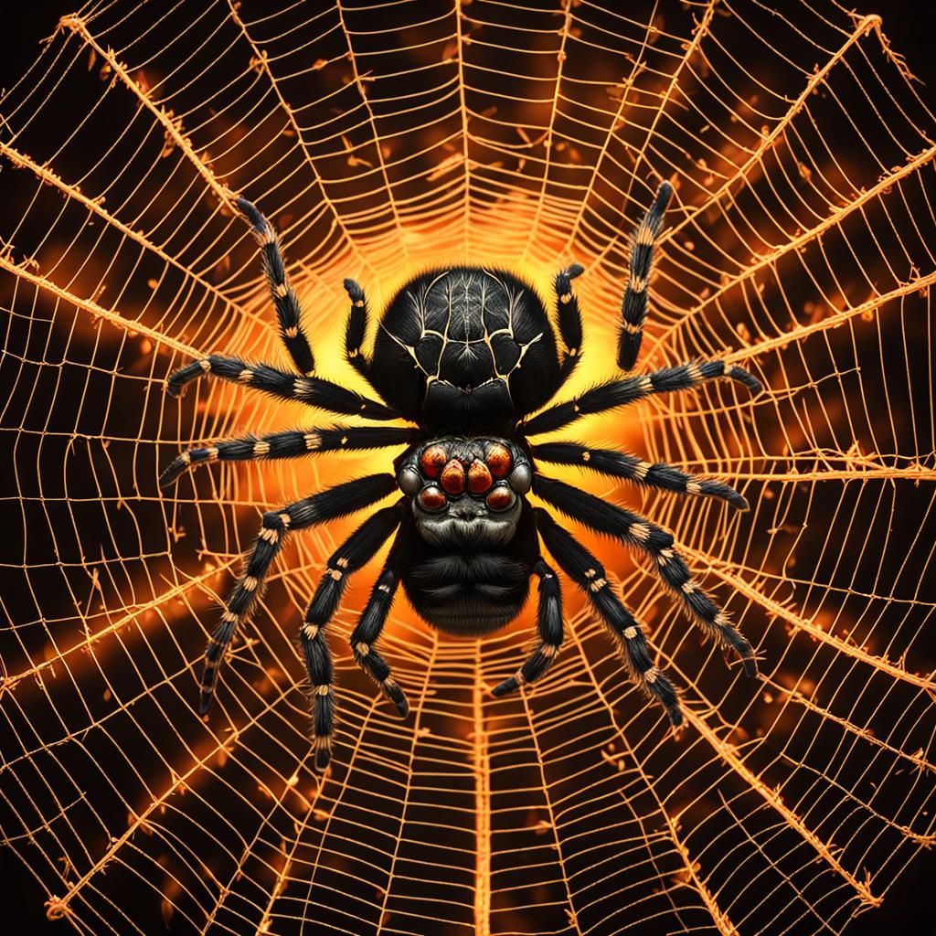 Spiders Web - AI Generated Artwork - NightCafe Creator