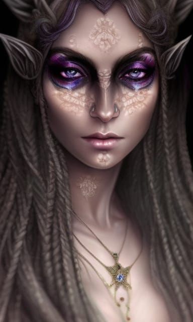 Dark Elf Priestess - AI Generated Artwork - NightCafe Creator