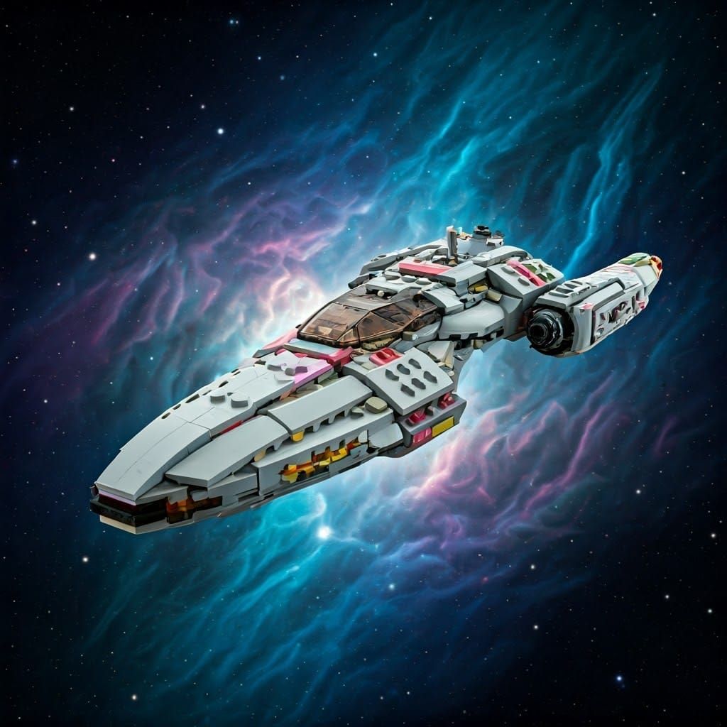 LEGO starship. - LEGO starship.