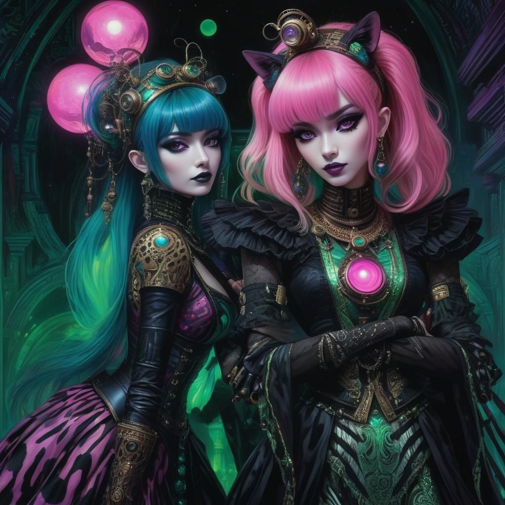 BIOALUMINII WORLD - 13 - Gugush and Keekee - AI Generated Artwork ...