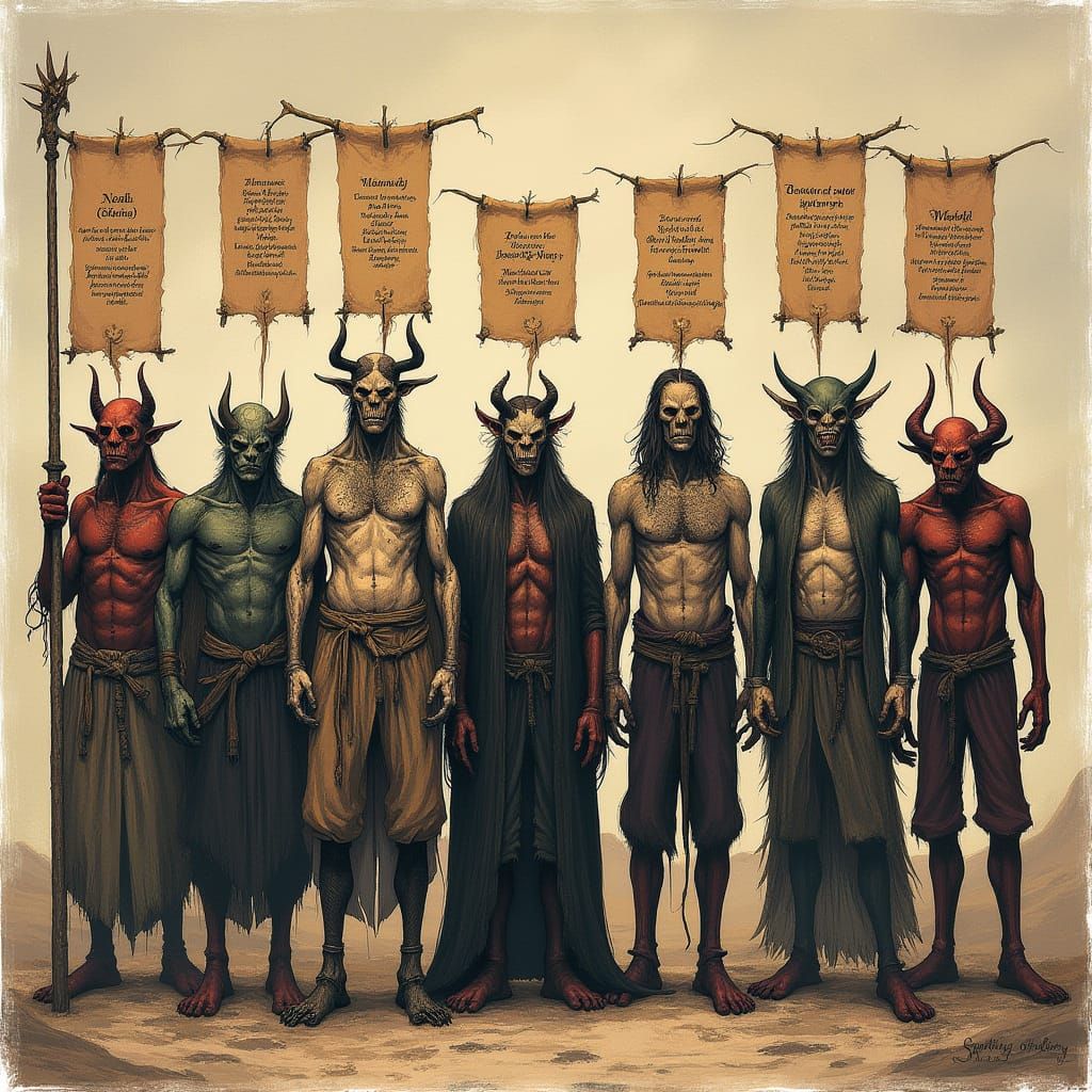 Demons of the Seven deadly sins - Demons of the Seven deadly...