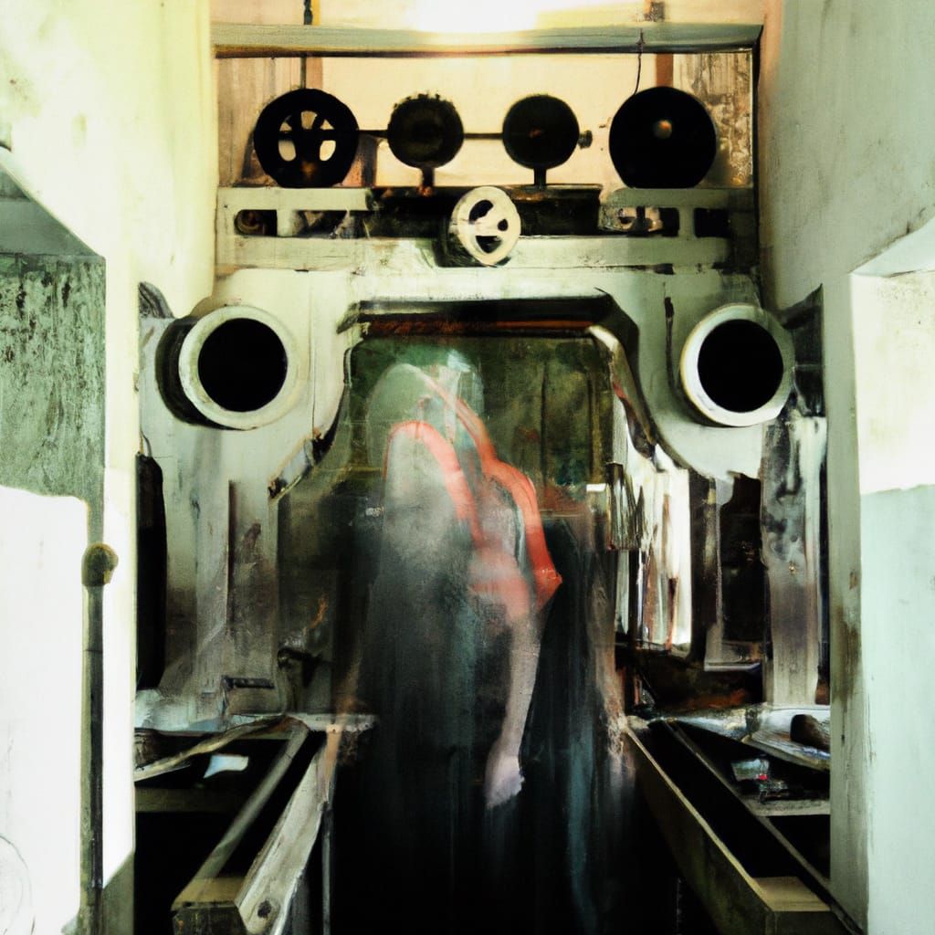 Ghost in the machine 1 - AI Generated Artwork - NightCafe Creator